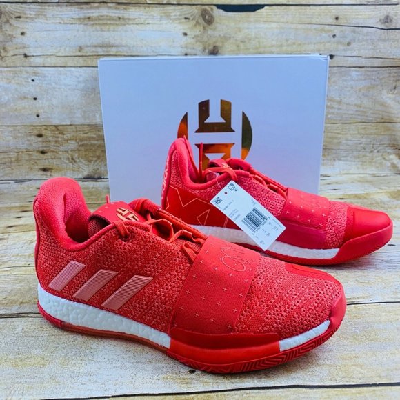 adidas | Shoes | New Adidas Harden Vol 3 Invader Red Coral Boost | Poshmark